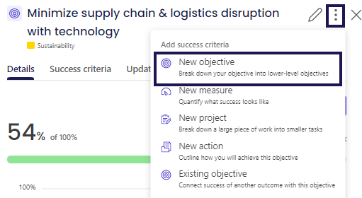 Add Nested Objectives to your Objectives
