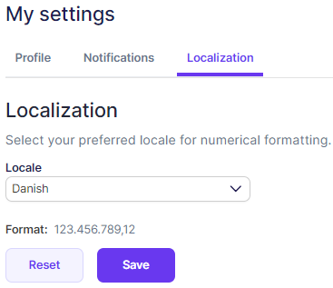 Number Localization